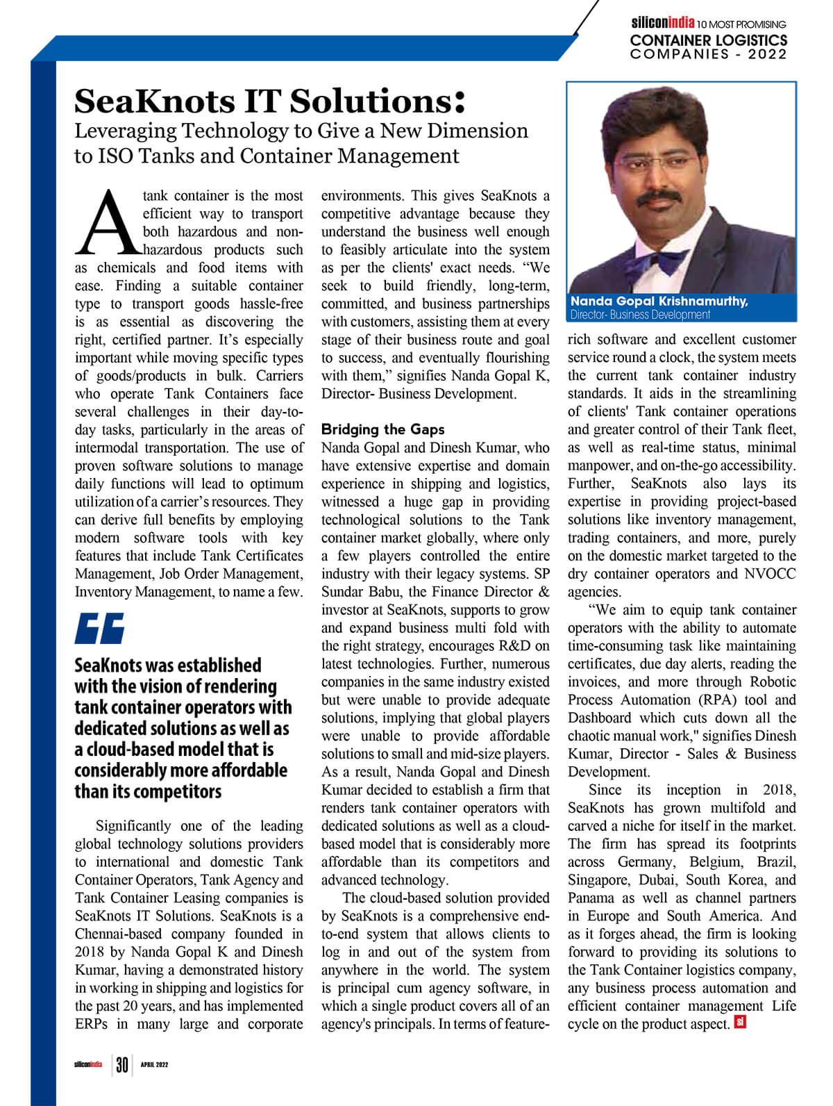 About Seaknots | Leading Logistics Software Provider -SeaKnots IT
